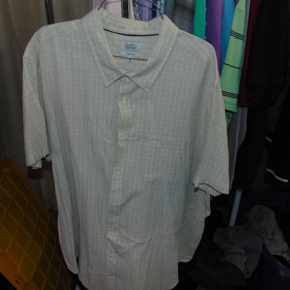 croft & barrow | Shirts | Croft Barrow Button Down Shirt Tan 3xb B ...
